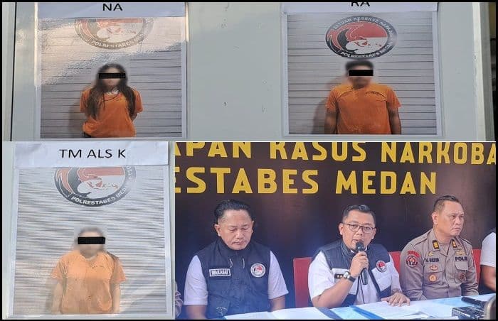 Polrestabes Medan Tangkap DJ Wanita